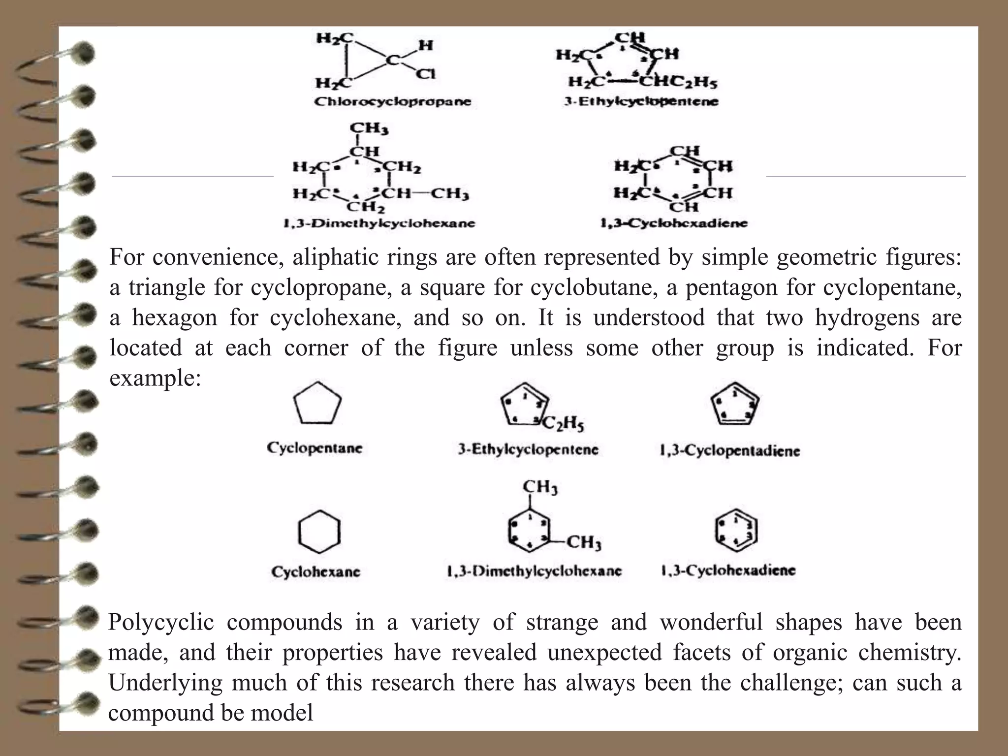 Alicyclic compounds | PPT