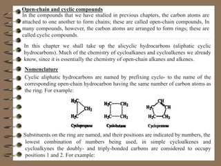 Alicyclic compounds | PPT