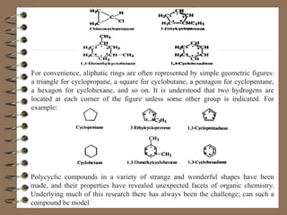 Alicyclic compounds | PPT