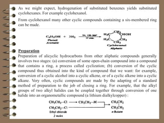 Alicyclic compounds | PPT