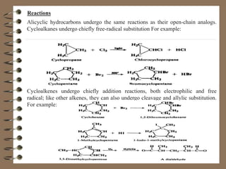Alicyclic compounds | PPT