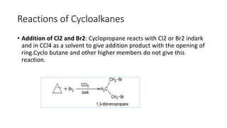 Alicyclic hydrocarbons | PPTX
