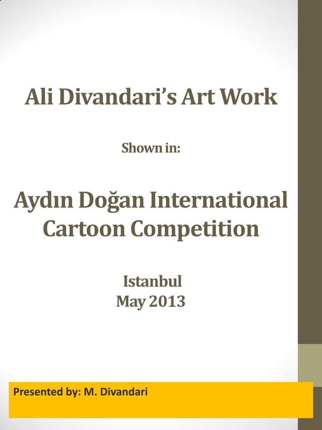 Ali divandari’s art work | PDF