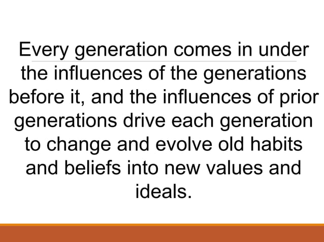 how do the generations changes for grade 11 | PPT