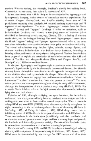 Alien abduction experiences some clues from neuropsychology and ...