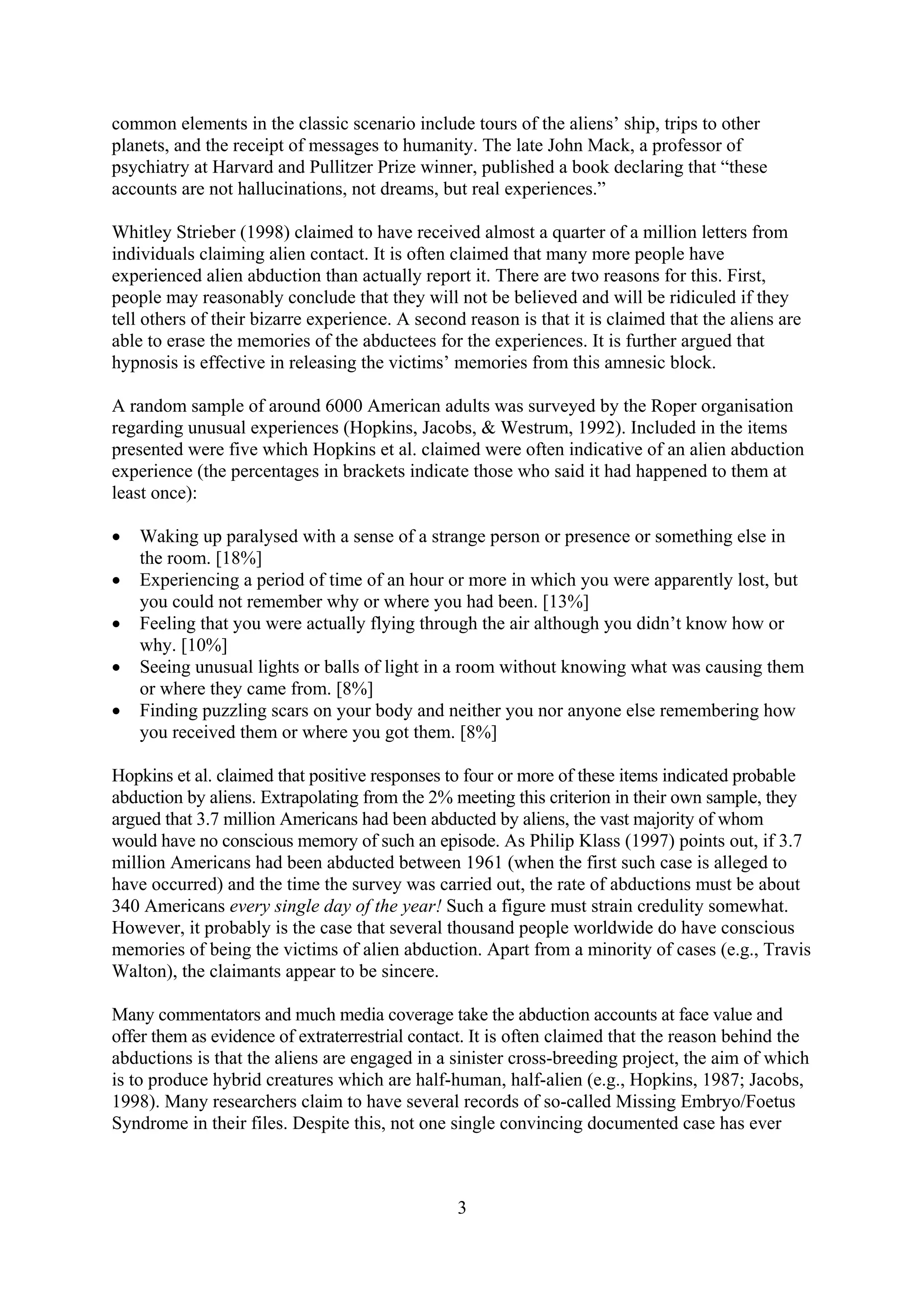 Alien abduction handout_french | PDF