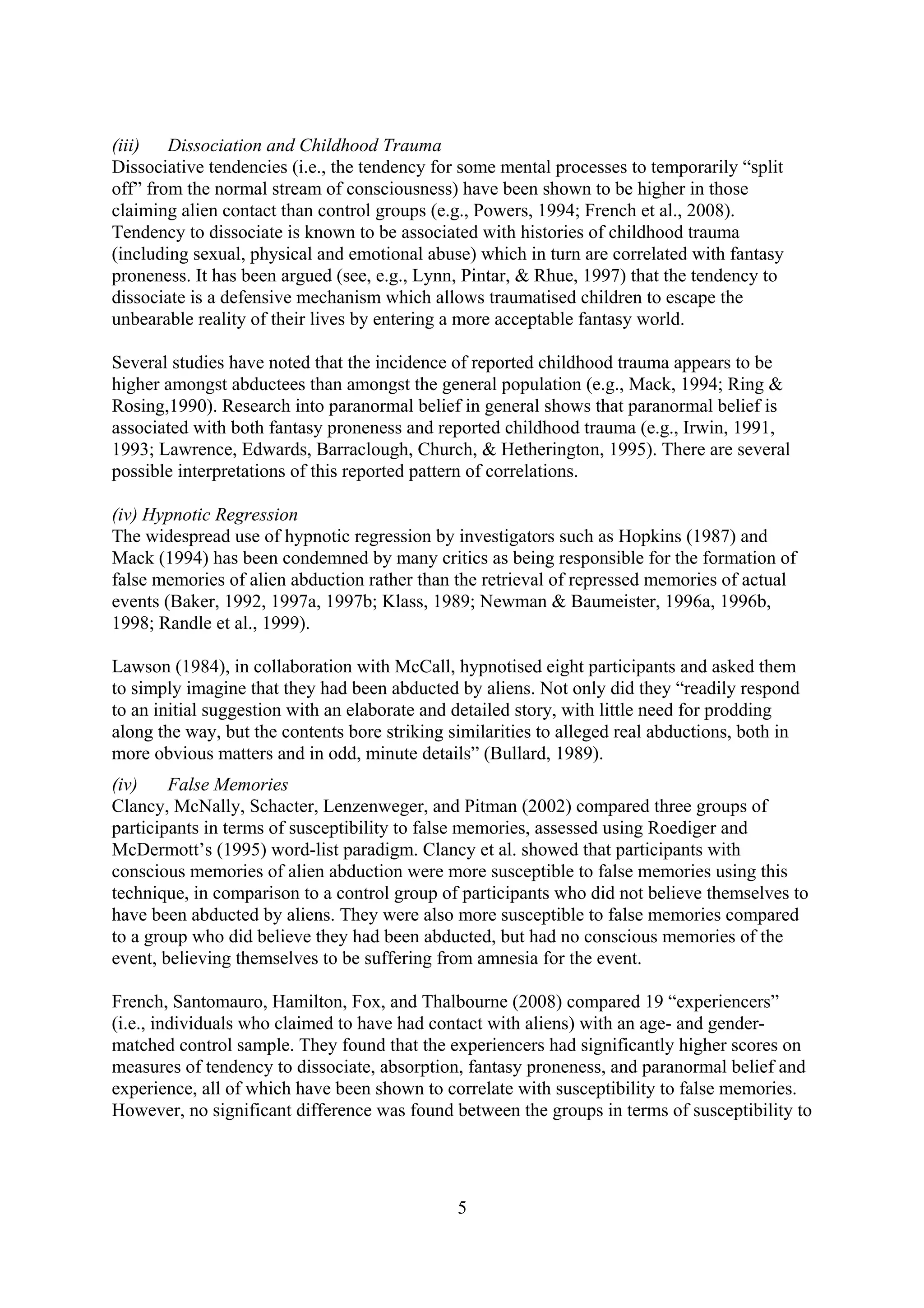 Alien abduction handout_french | PDF