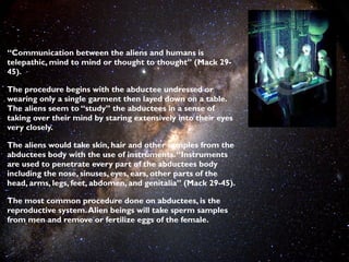 Alien abduction real | PPT