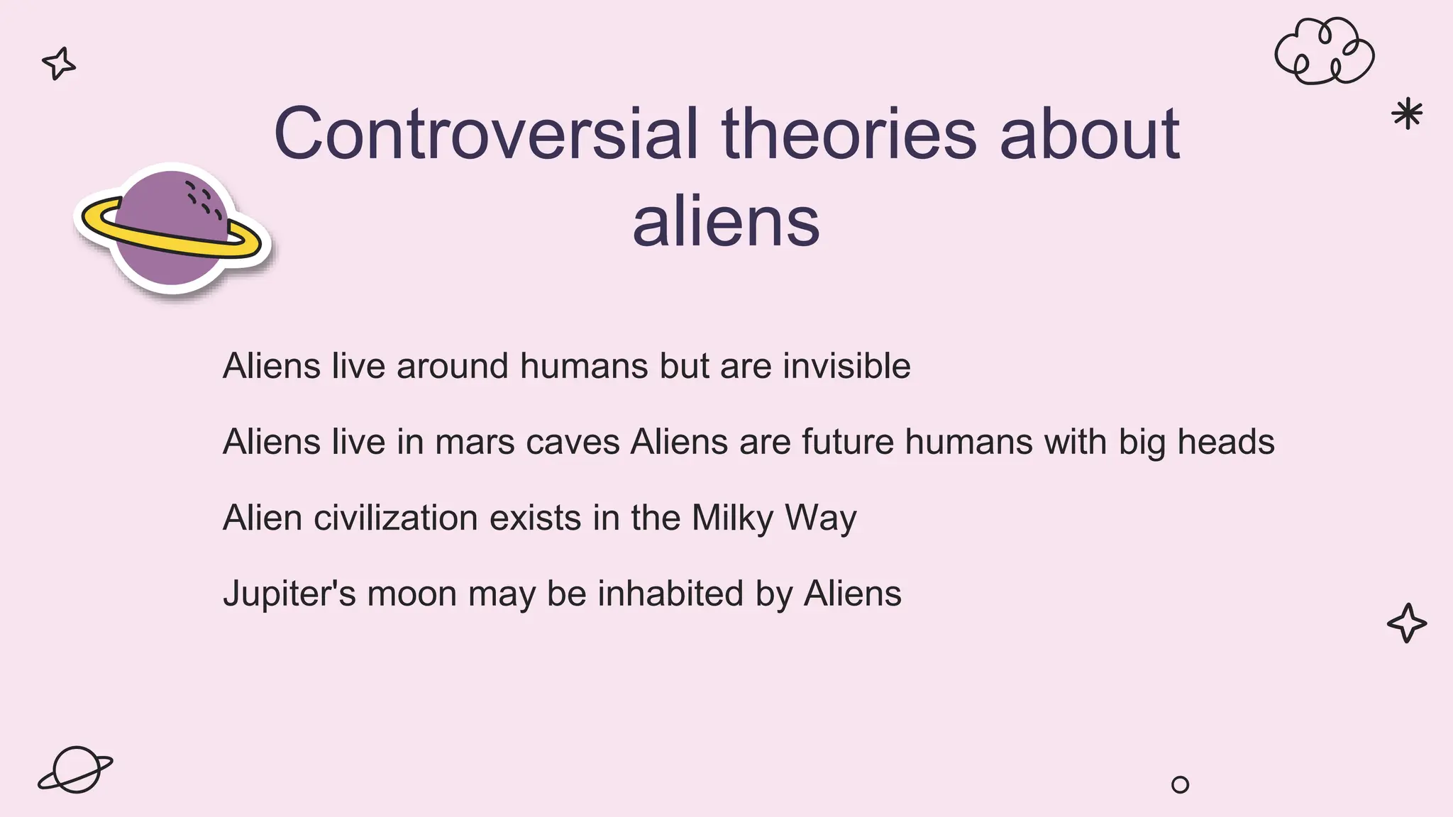 ALIEN AND UFO Fact or Fiction (Group 3).pptx | Space and Astronomy | Science