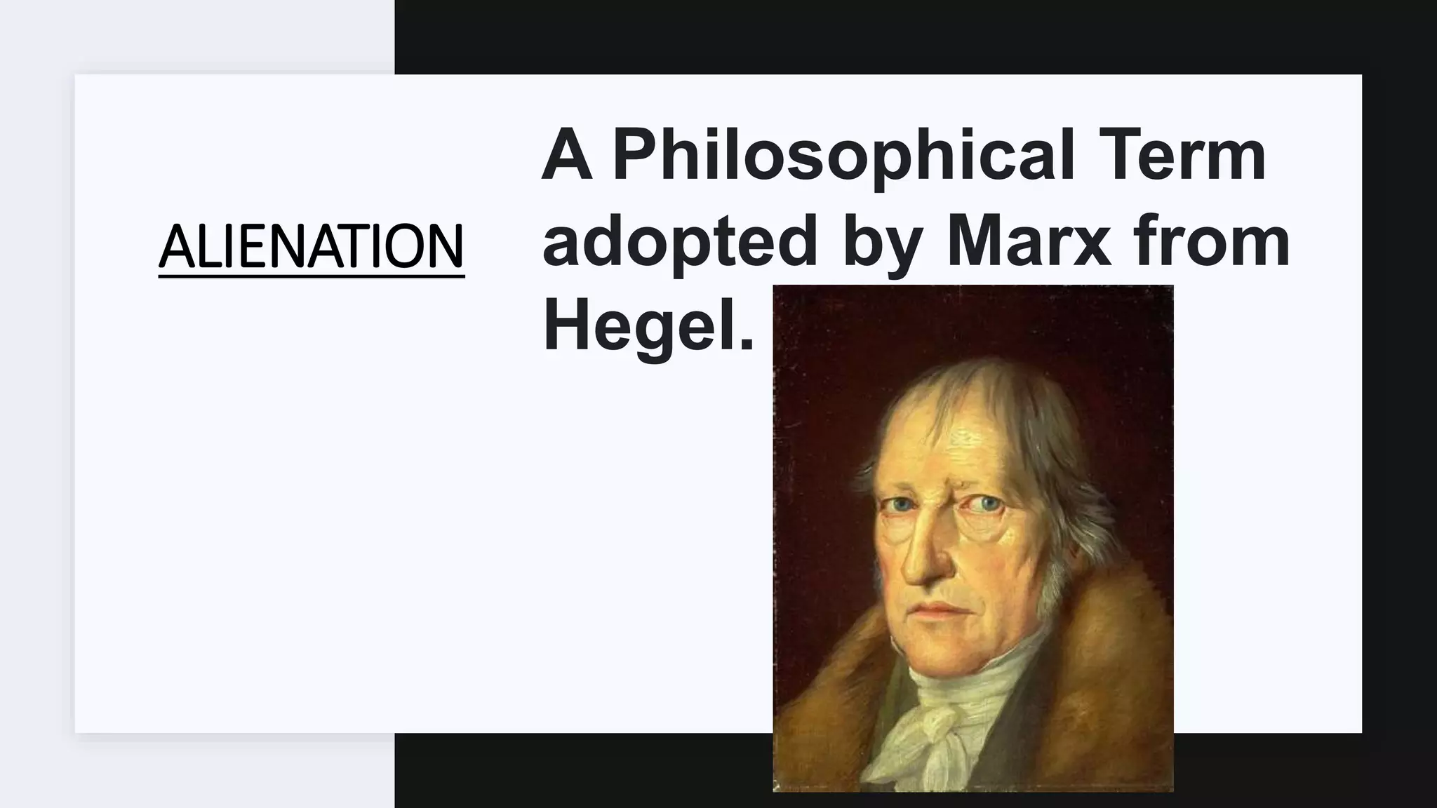 Karl Marxs Alienation Theory Ppt