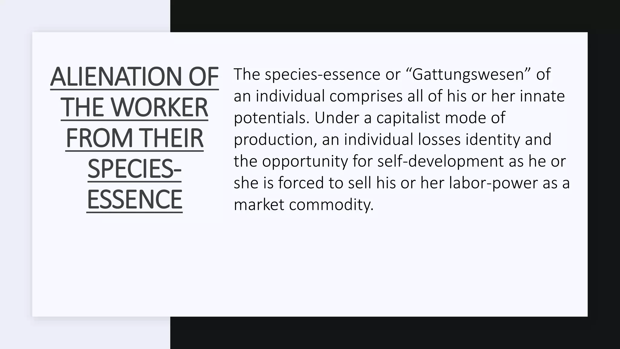 Karl Marx's Alienation Theory | PPTX