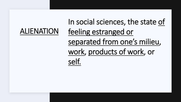 Karl Marx's Alienation Theory | PPT