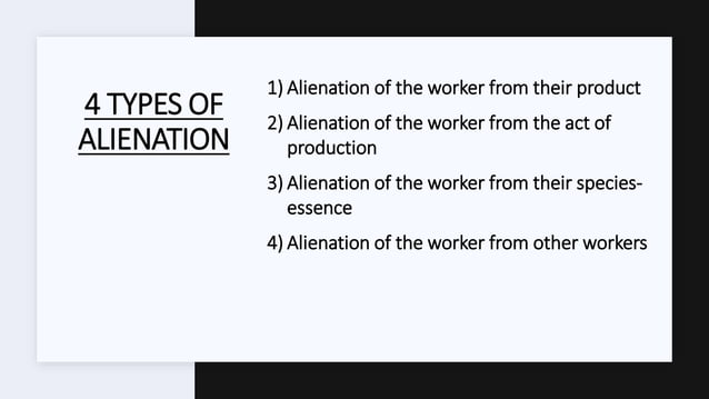 Karl Marx's Alienation Theory | PPTX | Economy | Business and Finance