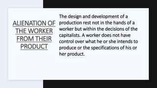 Karl Marx's Alienation Theory | PPTX