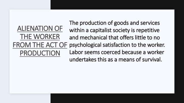 Karl Marx's Alienation Theory | PPTX | Economy | Business and Finance