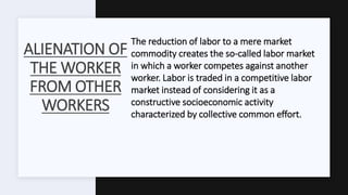 Karl Marx's Alienation Theory | PPTX