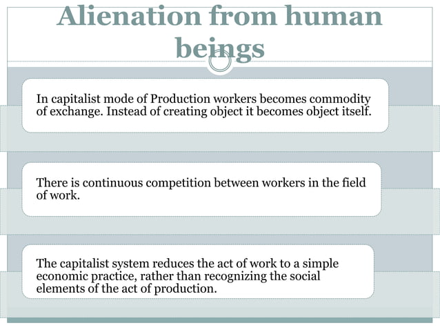 Alienation at workplace | PPTX