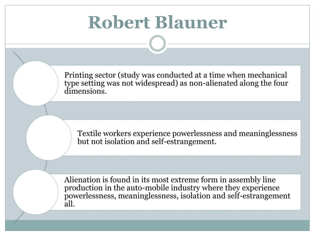 Alienation at workplace | PPTX