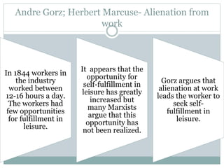 Alienation at workplace | PPTX