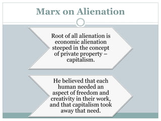 Alienation at workplace | PPTX