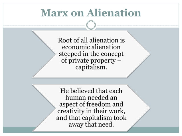 Alienation at workplace | PPTX