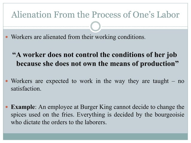Alienation at workplace | PPTX