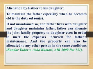 Alienation of Joint Family Property | PDF