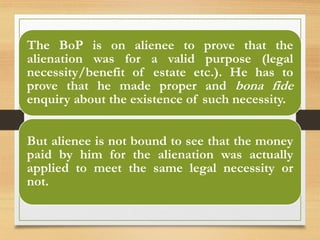 Alienation of Joint Family Property | PDF