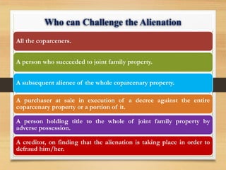Alienation of Joint Family Property | PDF