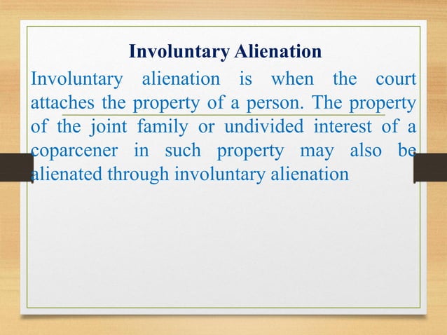 Alienation of Joint Family Property | PDF | Law