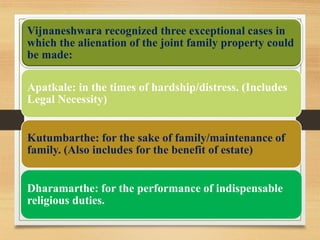 Alienation of Joint Family Property | PDF