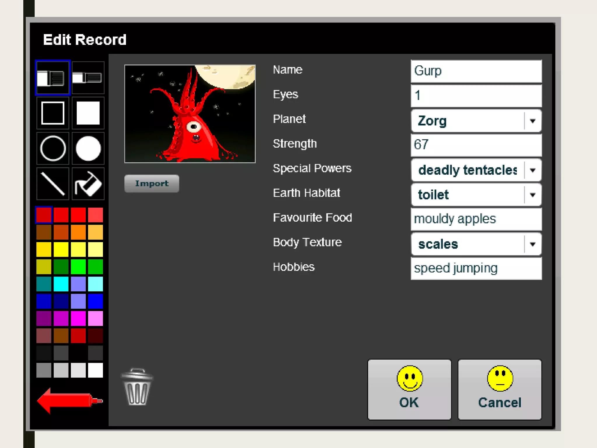Alien database | PPTX | Databases | Computer Software and Applications