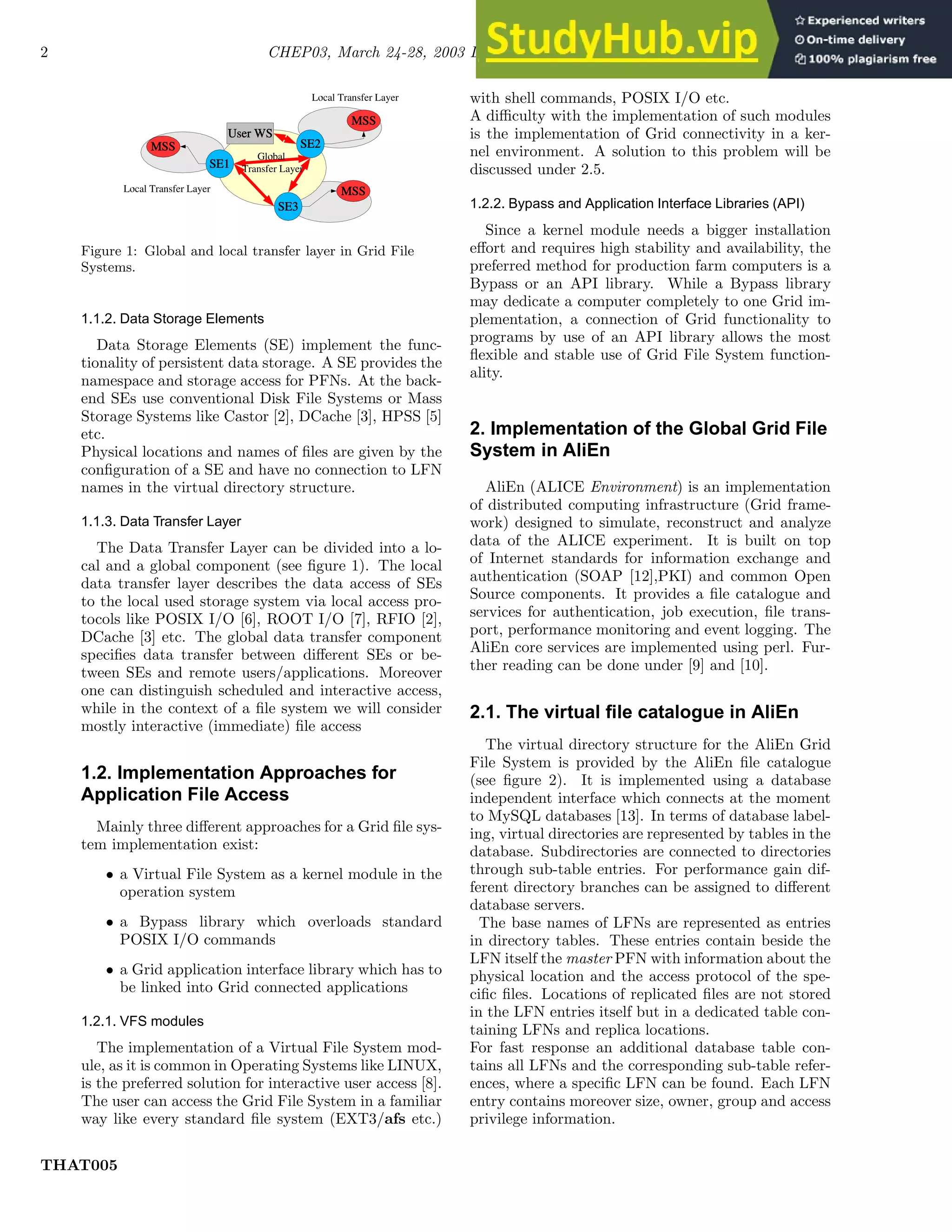 AliEnFS - A Linux File System For The AliEn Grid Services | PDF | Operating Systems | Computer ...