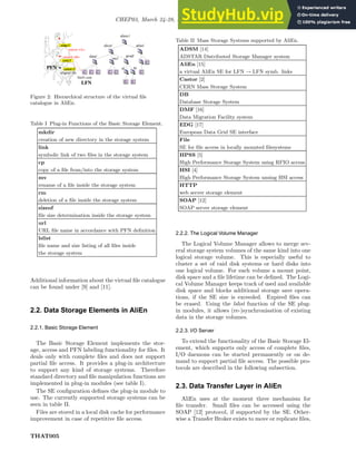 AliEnFS - A Linux File System For The AliEn Grid Services | PDF