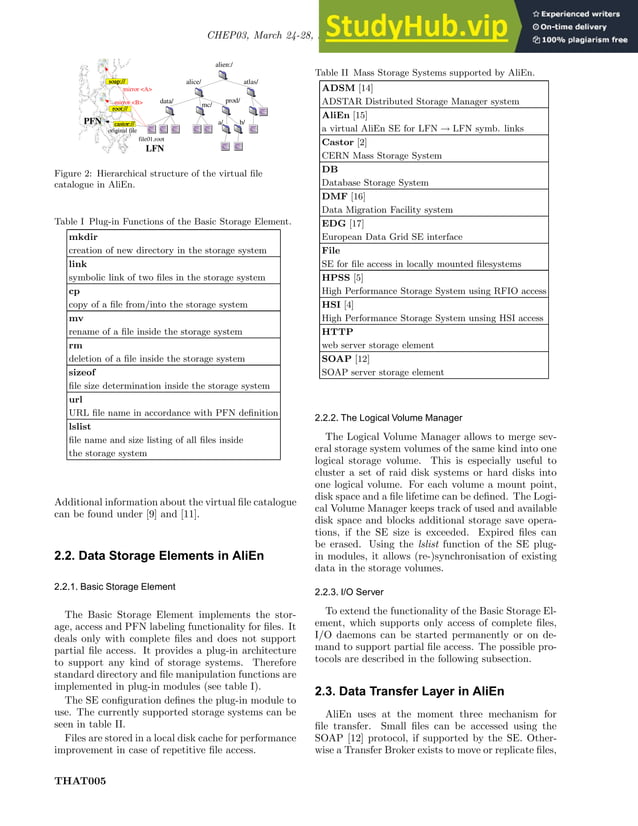 AliEnFS - A Linux File System For The AliEn Grid Services | PDF