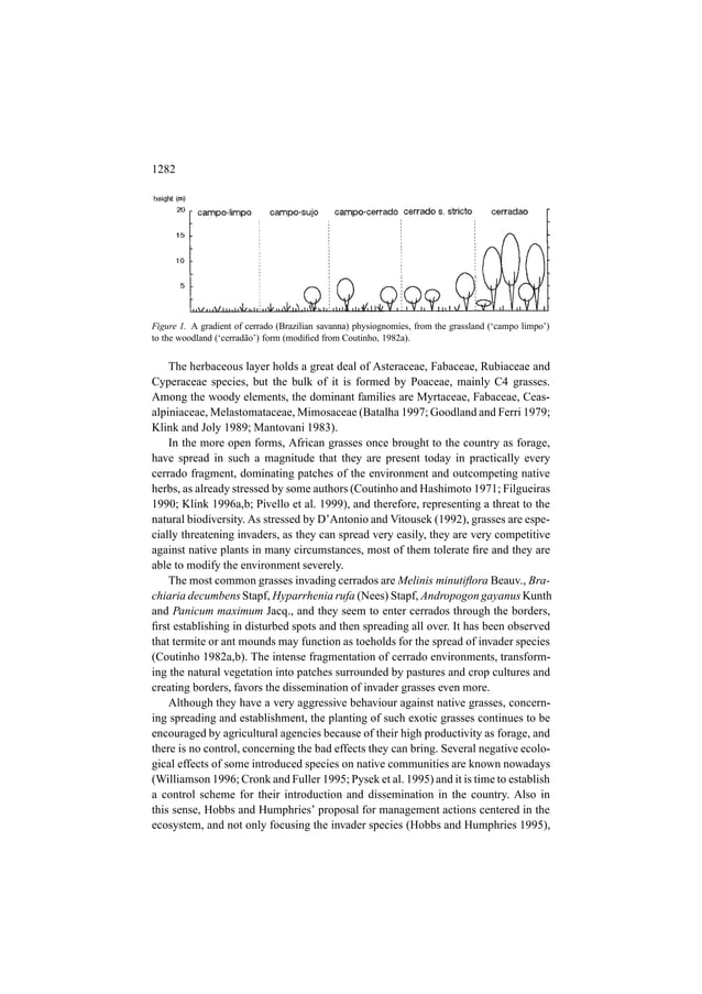 Alien grasses in_brazilian_savannas | PDF | Gardening | Home & Garden