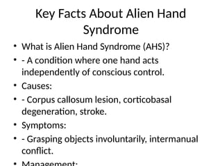 Alien_Hand_Syndrome_Presentationjejeneneenne | PPT