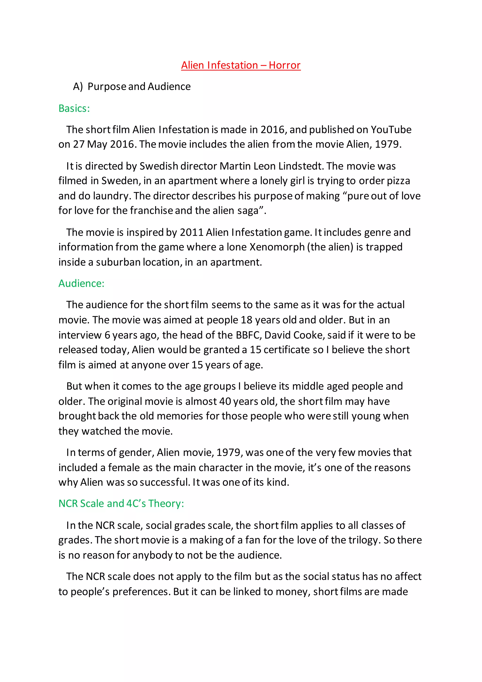 Alien infestation analysis | PDF