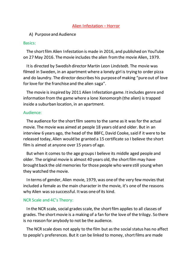 Alien infestation analysis | PDF