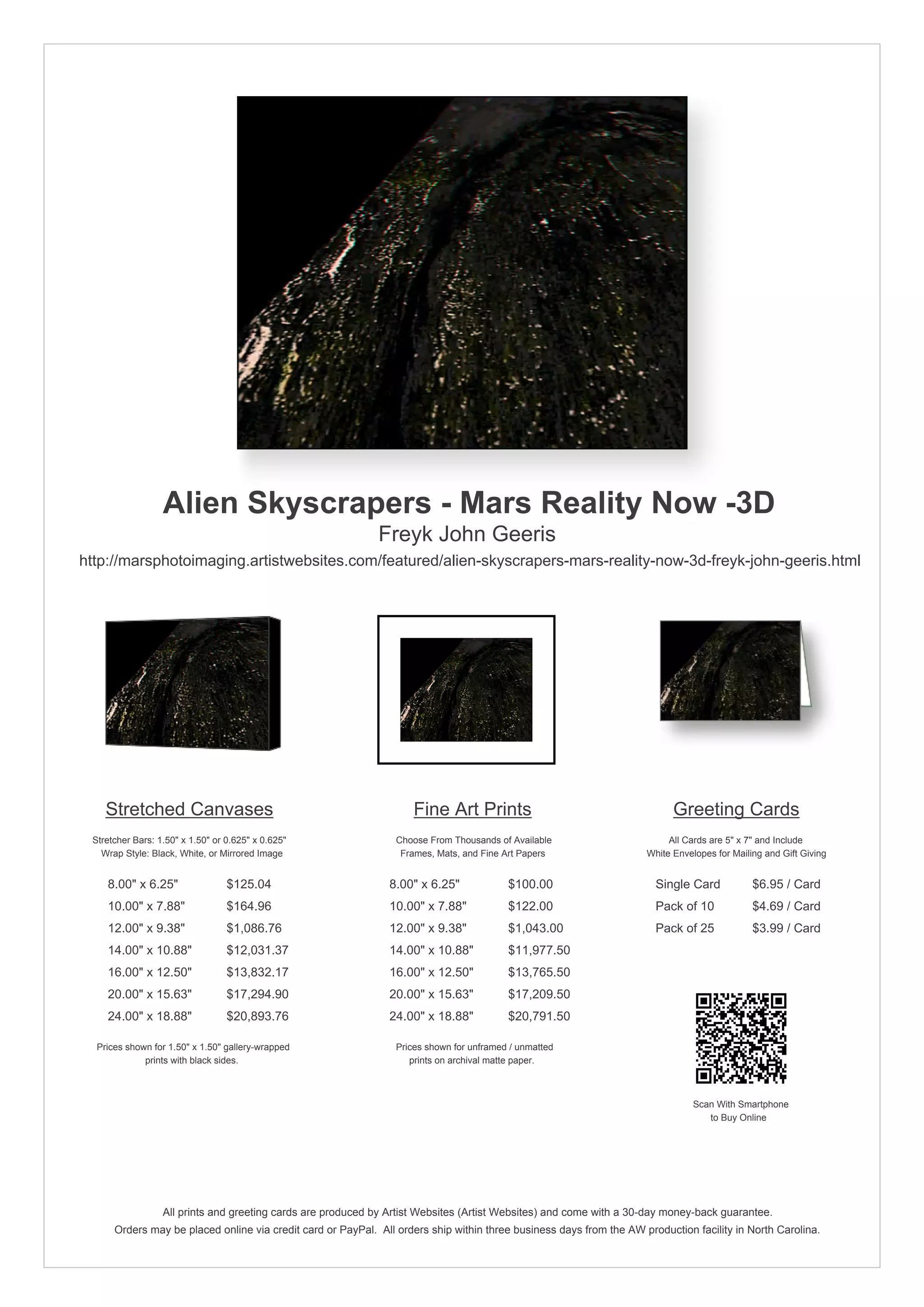 Alien Skyscrapers - Mars 3-D | PDF | Free Download
