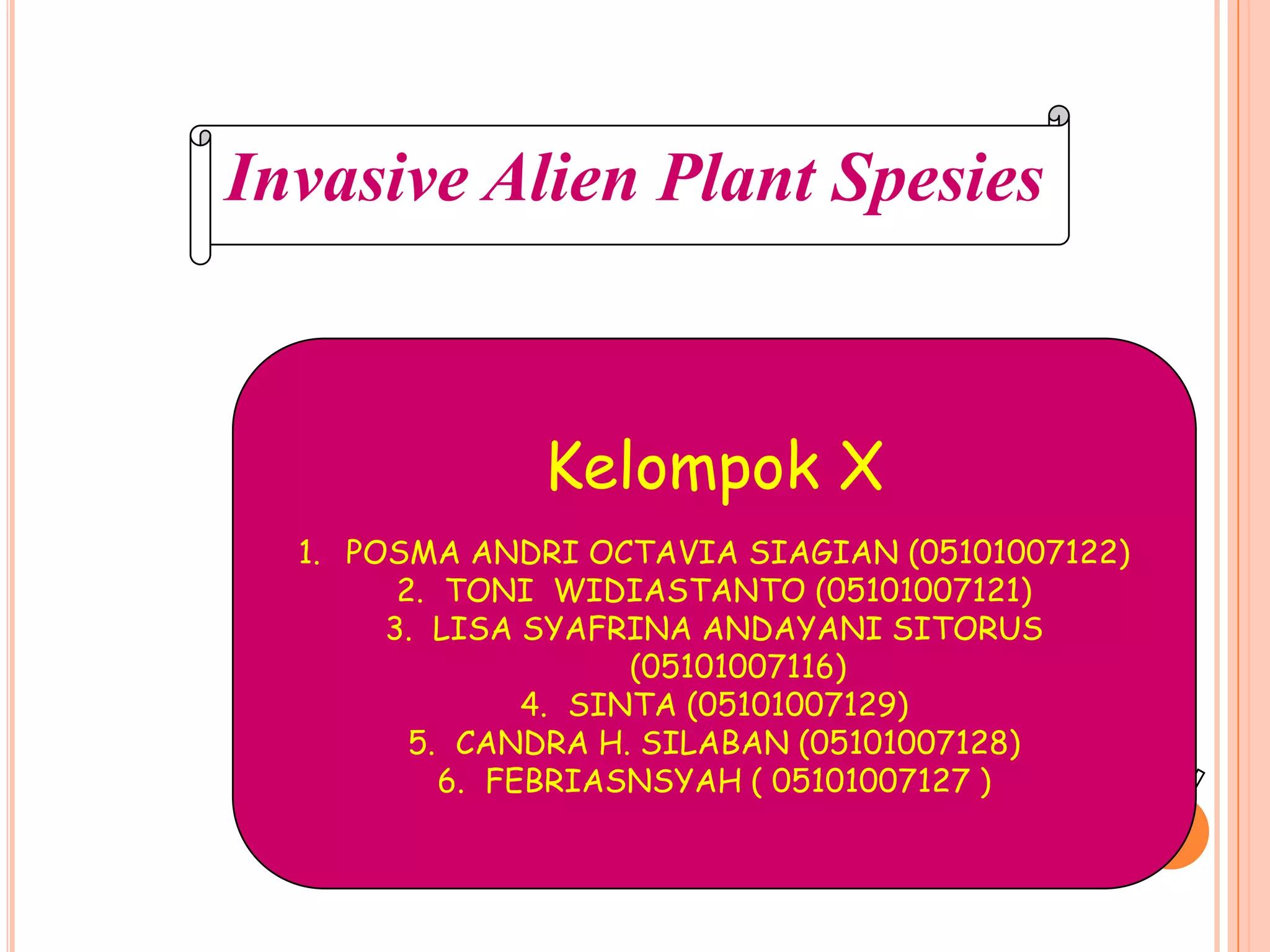 Alien spesies | PPTX