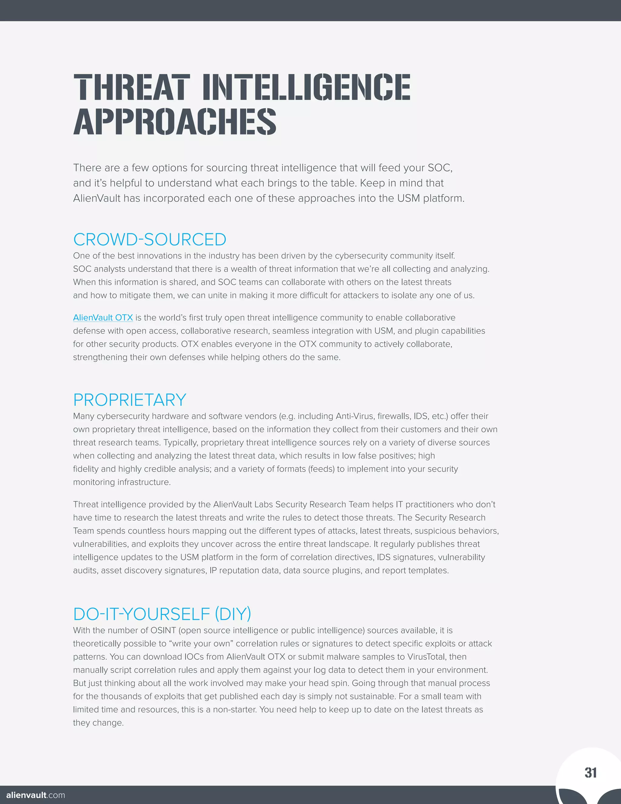 Alienvault how to build a security operations center (on a budget) (2017, alienvault) | PDF