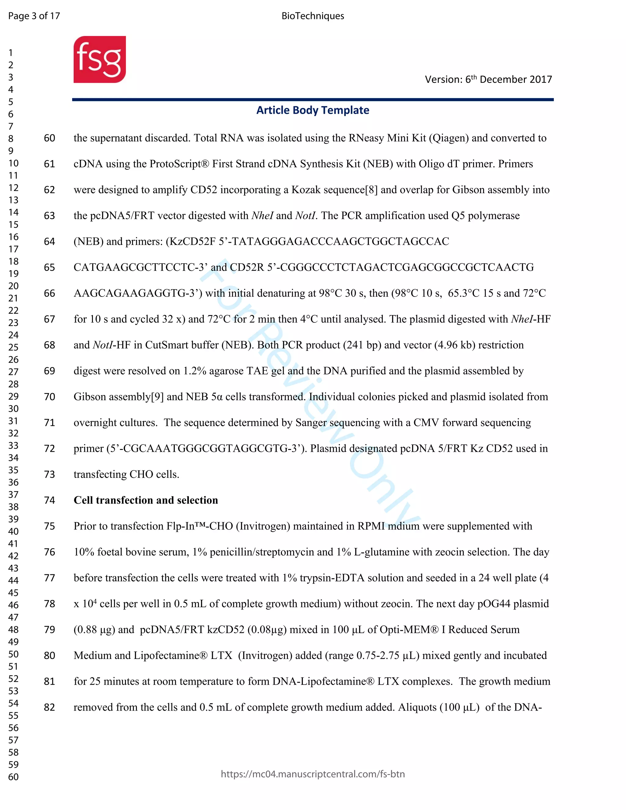Ali et al. 2020 biotechniques | PDF
