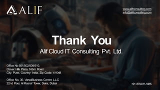 Scale your MSP/CSP | Out source Microsoft projects| Alif Consulting | PPTX