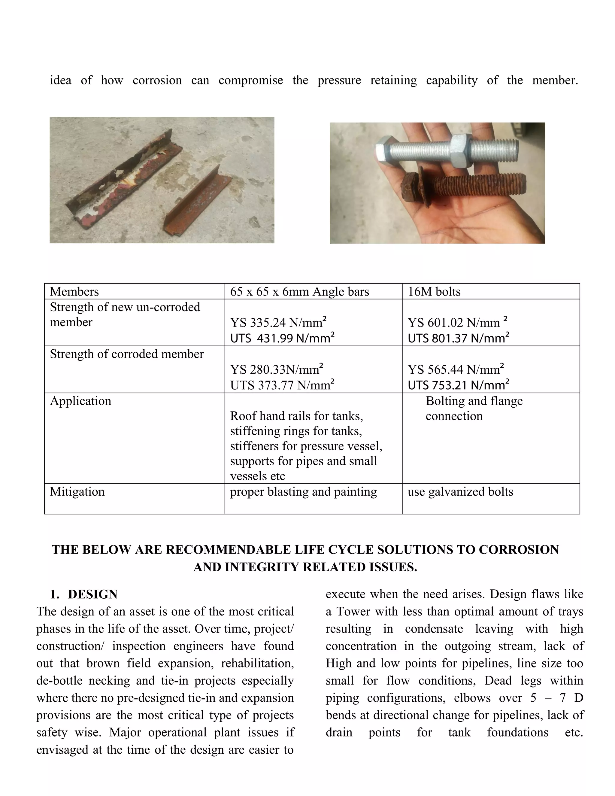 A life cycle approach to corrosion management and asset integrity | PDF