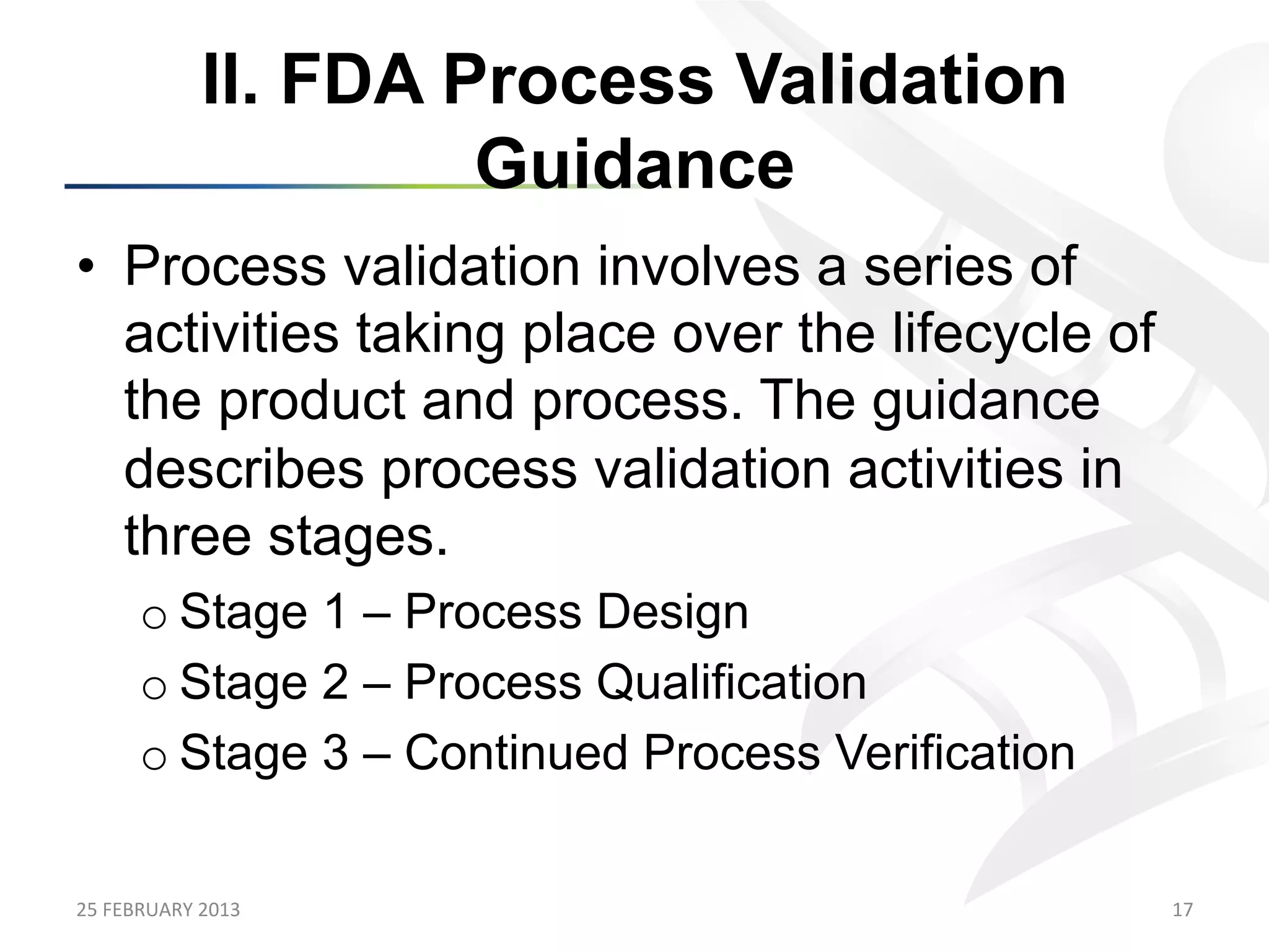 A Lifecycle Approach to Process Validation | PDF