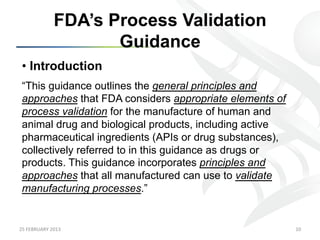 A Lifecycle Approach to Process Validation