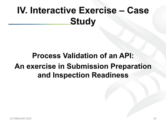 A Lifecycle Approach To Process Validation