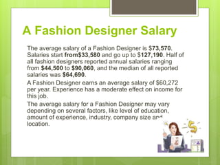 The life of a fashion designer | PPT