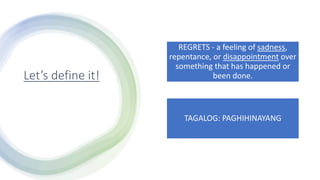 A LIFE OF NO REGRETS.pptx